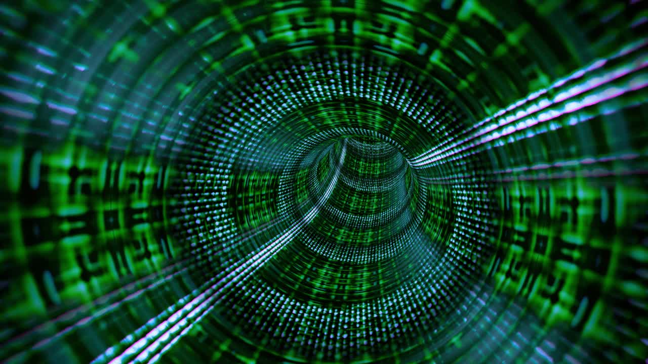 Free stock video - Video streaming data abstraction in a tunnel of ...