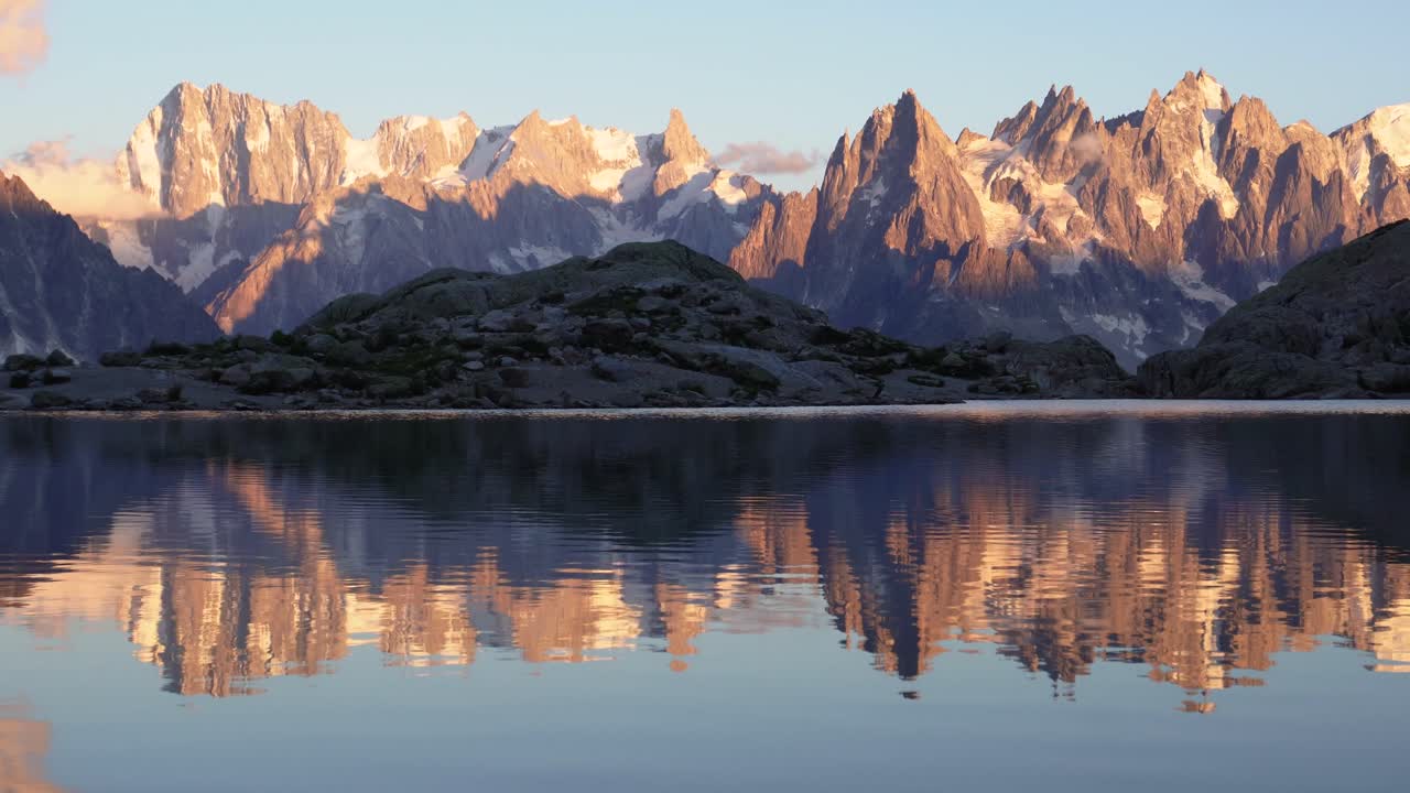 Premium stock video - A stunning and colorful sunset view of monte ...