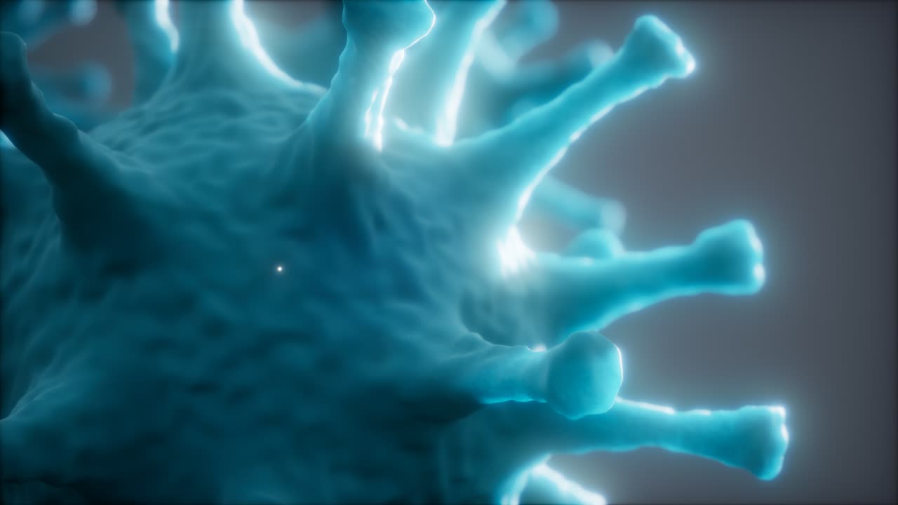 Free stock video - Bacteria virus or germs microorganism cells under ...