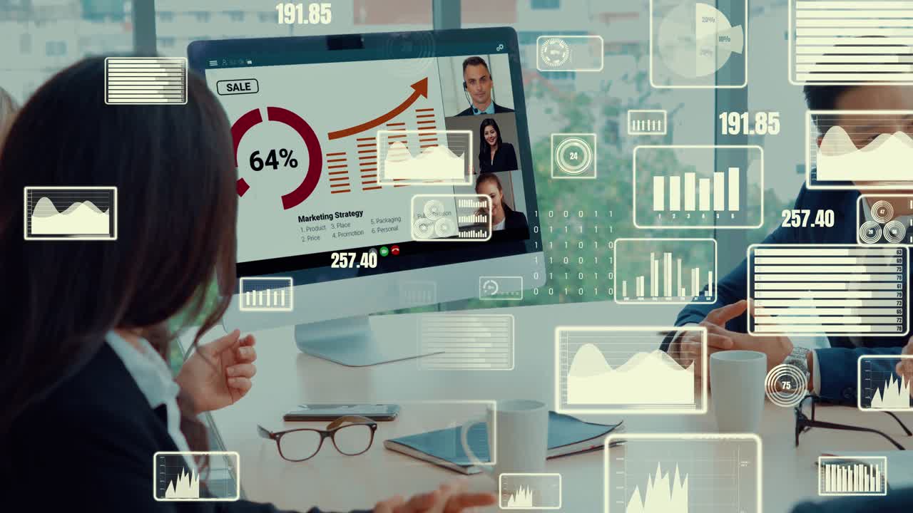 Creative Visual Of Business People In A Corporate Staff Meeting On ...