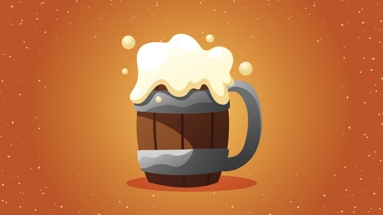 Beer drink animation | Premium Stock Video Footage