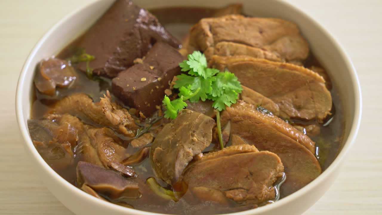 Pot-stewed ducks or Steamed duck with soy sauce and spices - Asian food ...