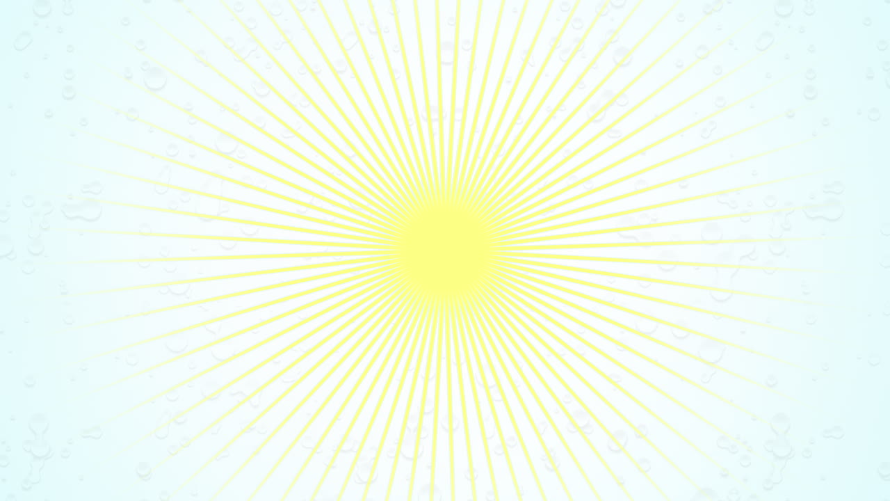 Premium stock video - Yellow sun rays on white gradient
