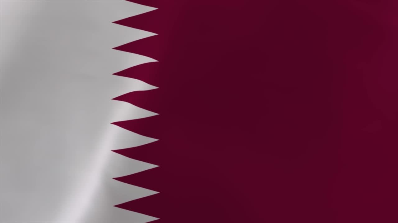 Qatar Waving Flag Animation 4K Moving Wallpaper Background | Premium ...