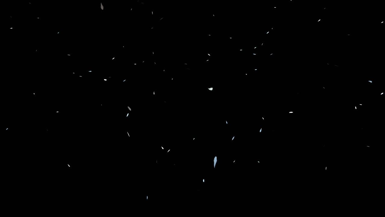 Visual Effects, VFX, Falling Feathers On Black Background 3D Animation ...