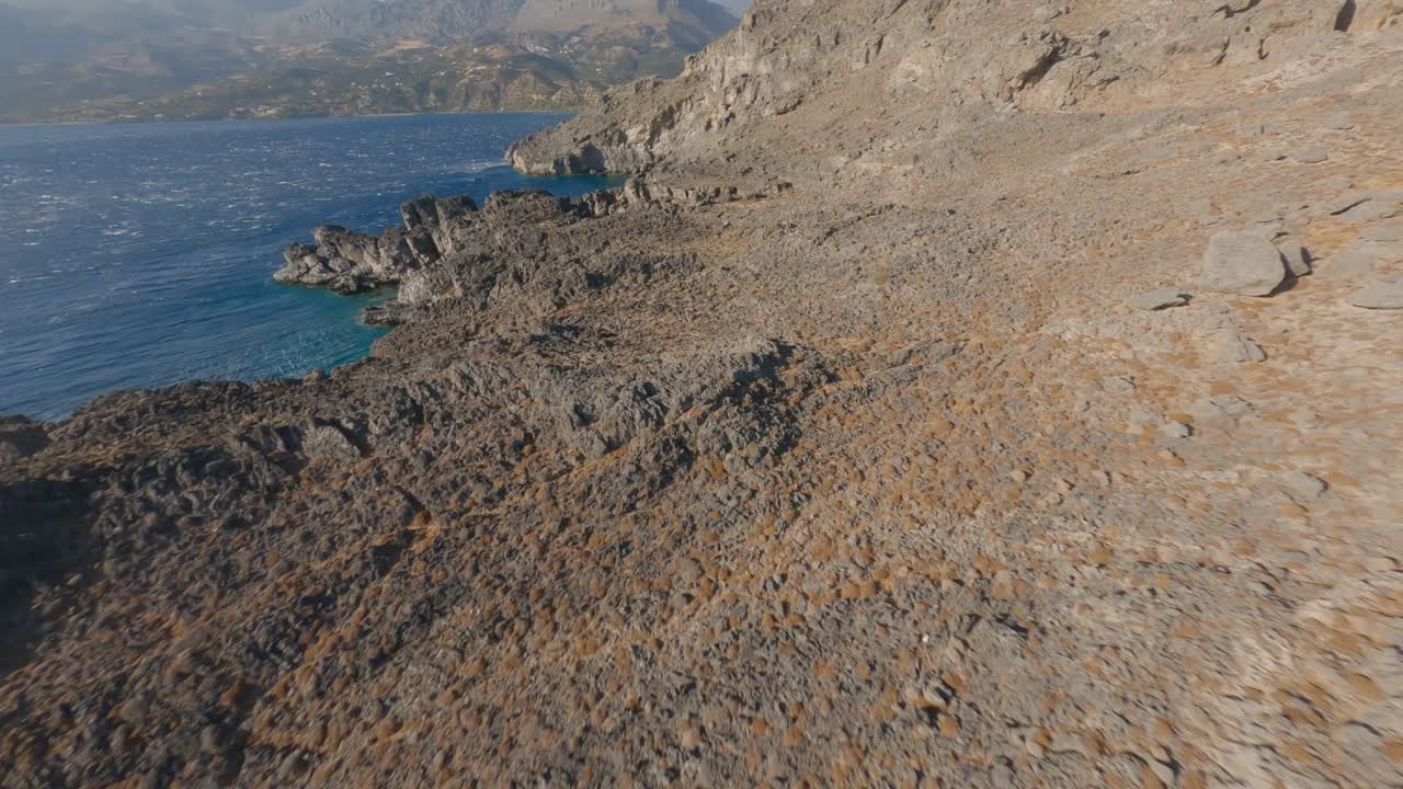 Premium stock video - Greece, crete island, kalipso cliff