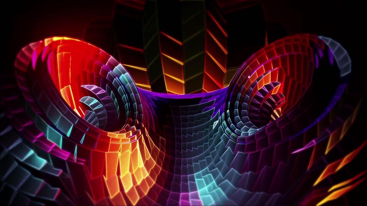 Abstract vj loop animation dynamic visuals in 4k Premium Stock Video ...
