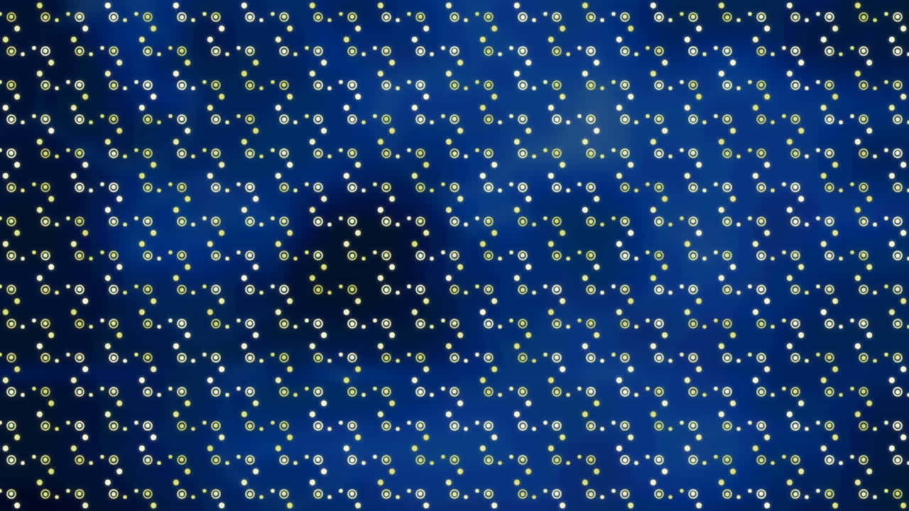 Animation of rows of spinning circles over digital screens | Premium ...