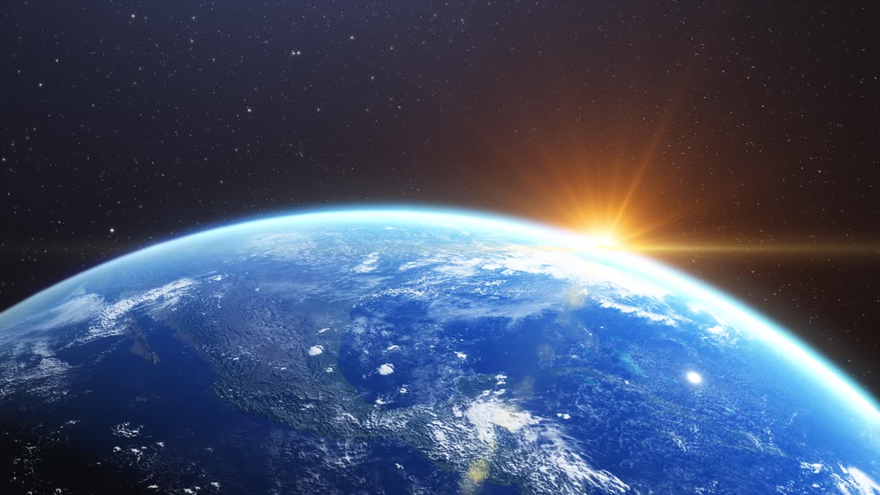 Premium stock video - Beautiful 3d earth planet animation