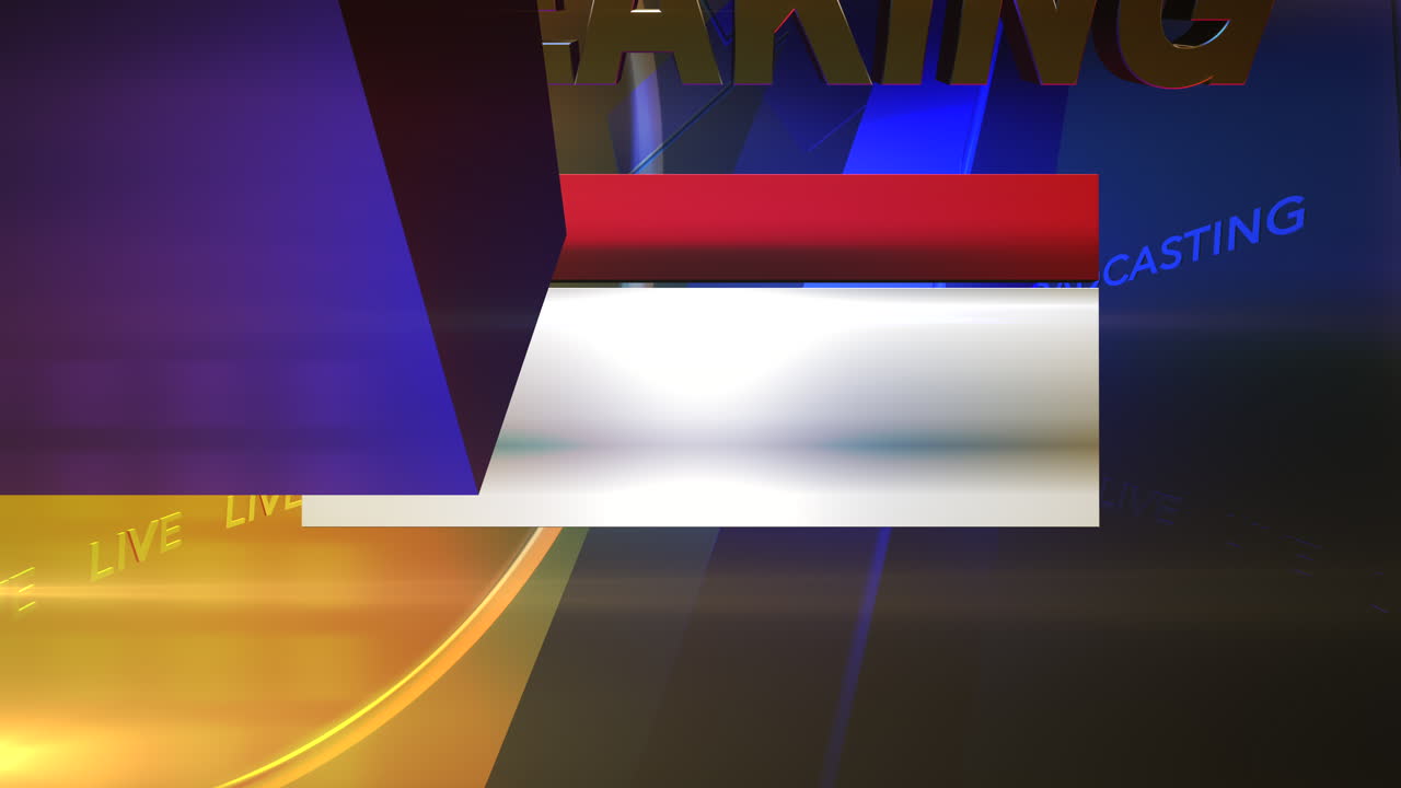 Animation Text News Breaking And News Intro Graphic With Lines And ...
