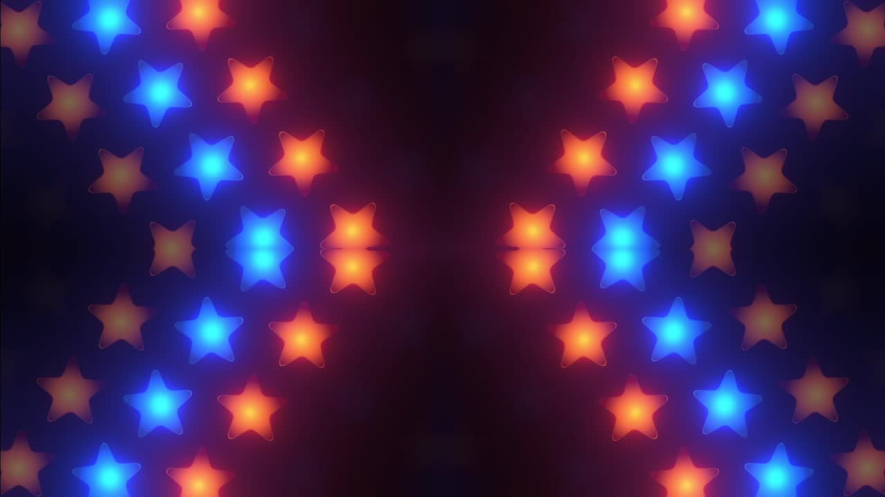 Premium stock video - Colorful stars animated background 4k visuals