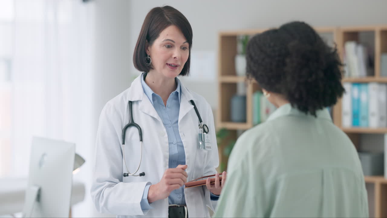 Premium stock video - Happy, doctor and handshake of patient to welcome