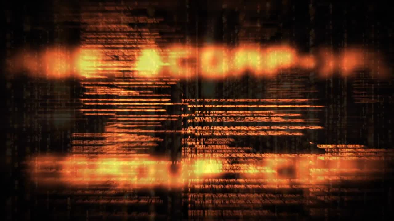 Digital Composite Of A Series Of Digital Codes And Scripts Free Stock ...