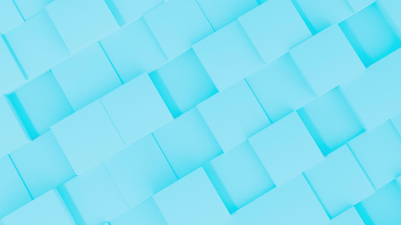 3d abstract background white wall cubes animation. Computer rendering ...