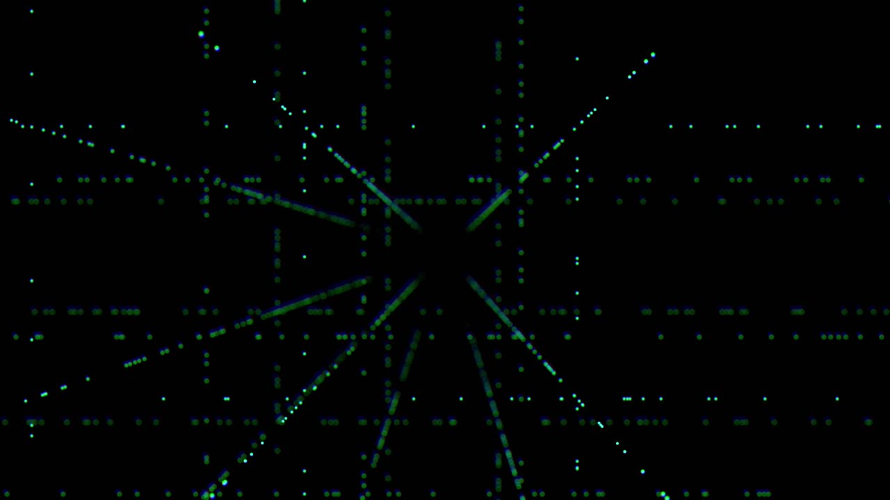 Animation Of Green Binary Digital Code Data Forming Cubical Tunnel ...