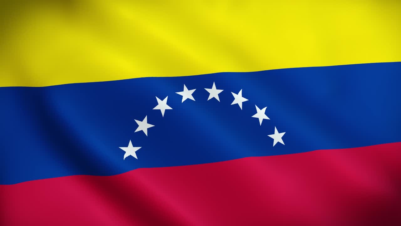 4K National Animated Sign of Venezuela, Animated Venezuela flag ...