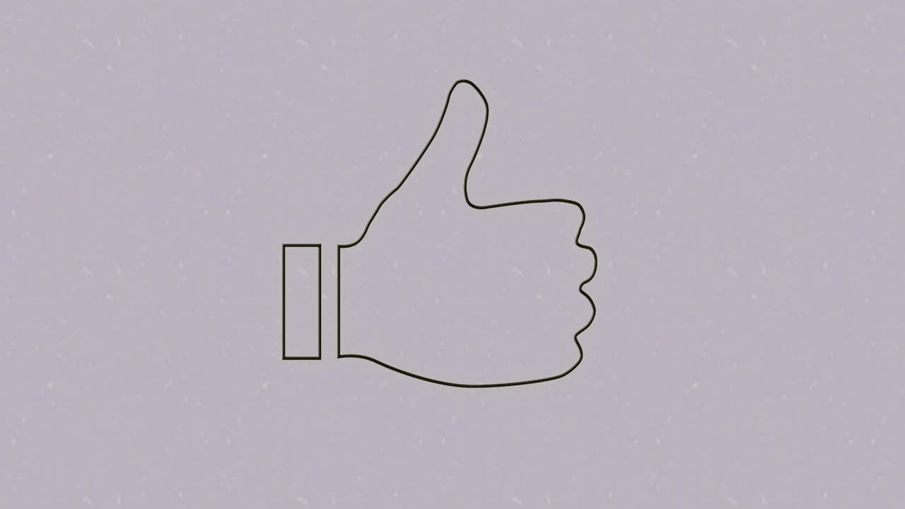 Thumbs down neon sign on brick wall 4k | Premium Stock Video Footage