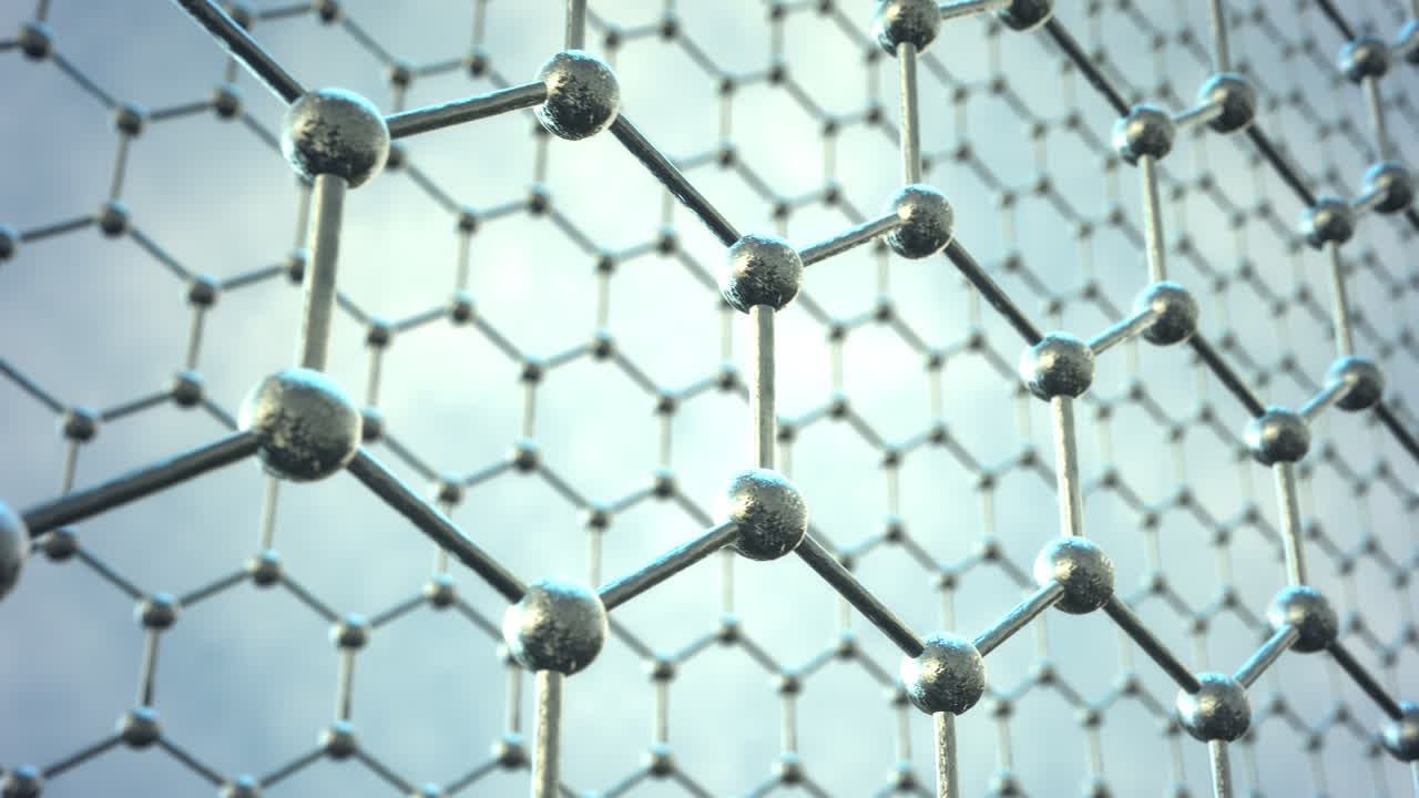 Seamlessly Loopable Animation Of The Graphene Structure. Two Rows Of ...