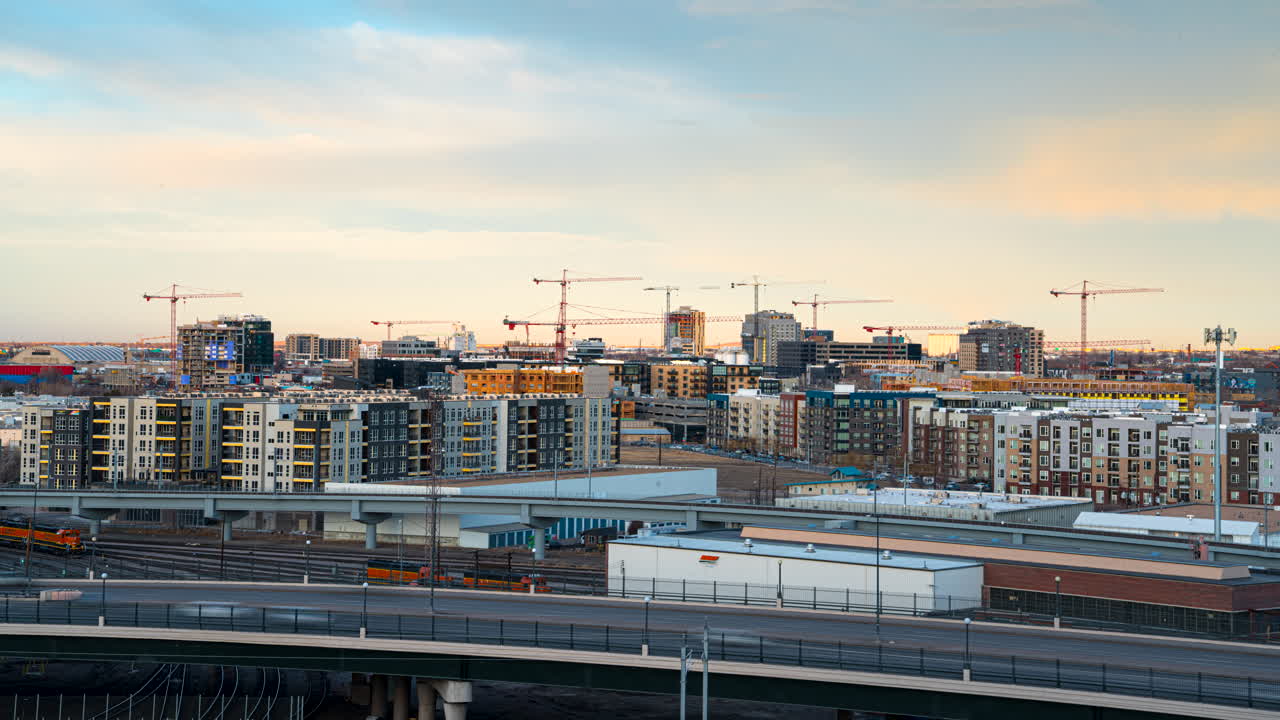 Construction Cranes At River North Art District In Denver Free Stock ...