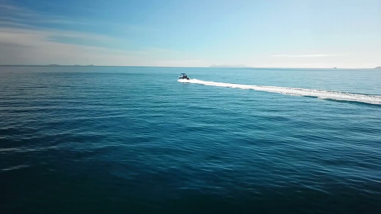 Fiji - Chasing A Boat Next To Beachcomber Island Free Stock Video ...