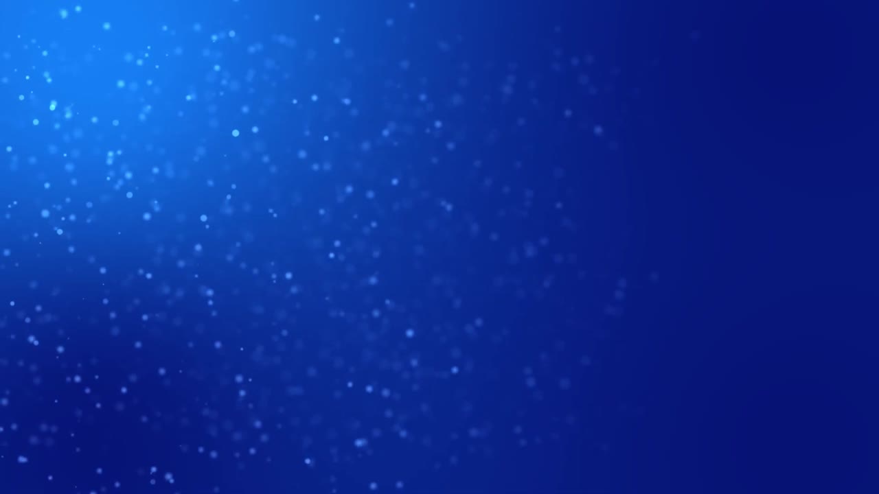 Premium stock video - Blue cool glittery particle motion background