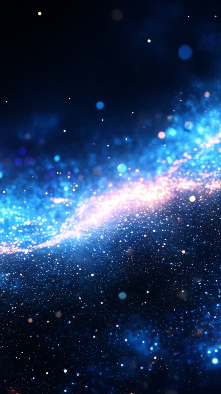 A long blue line with orange and blue streaks is shown in the image. The blue line is surrounded ...