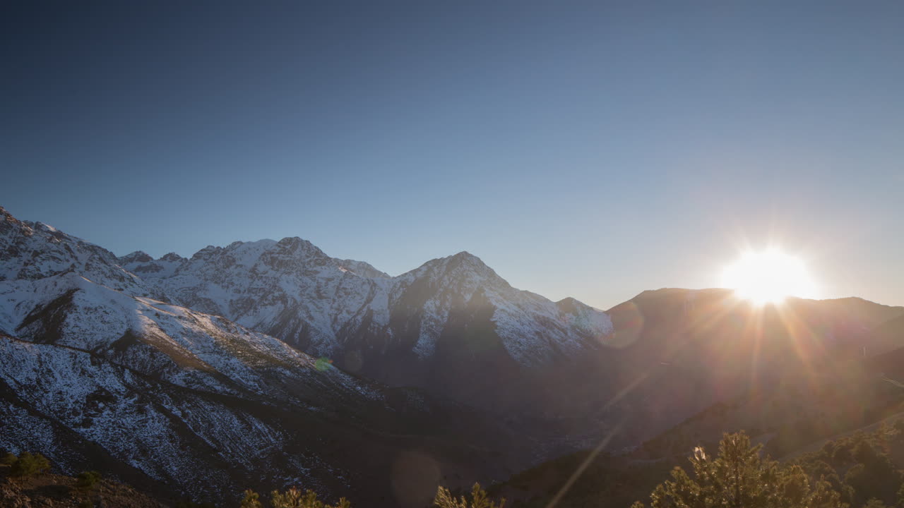 Atlas sunset 00 Premium Stock Video Footage