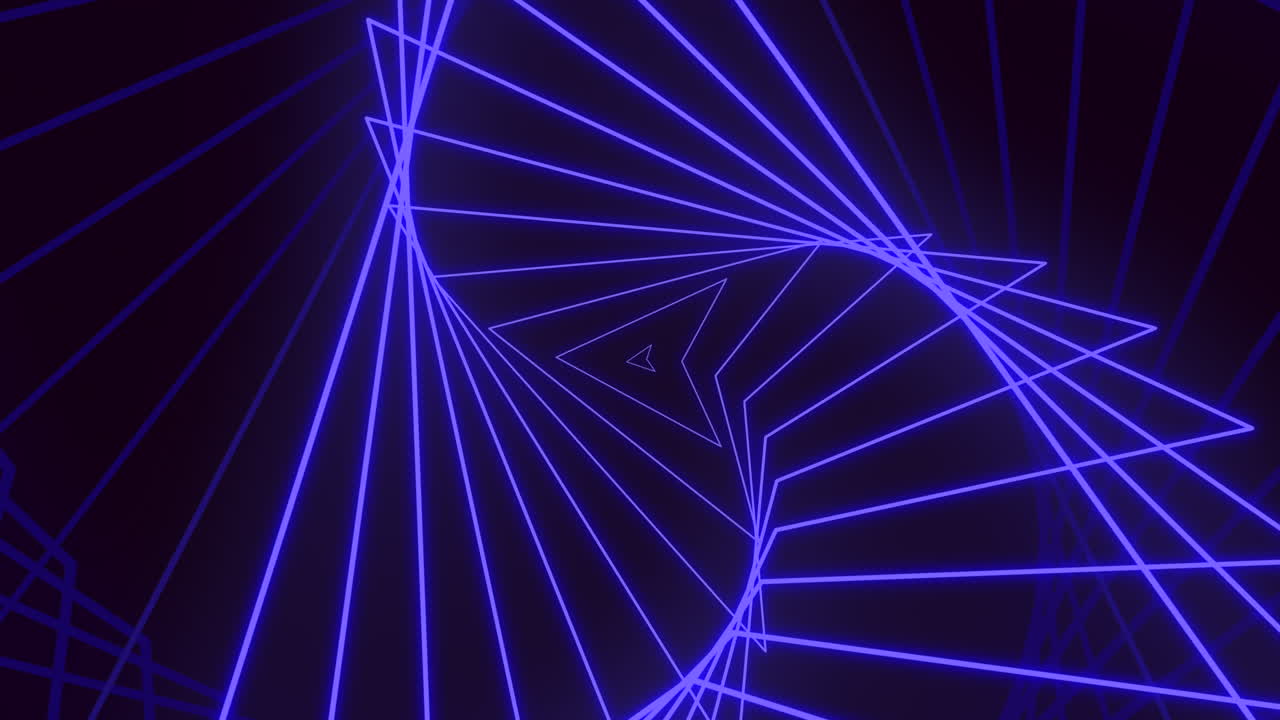 Pulse Trace Neon Lines In Vertigo On Black Gradient Free Stock Video Footage Download Clips