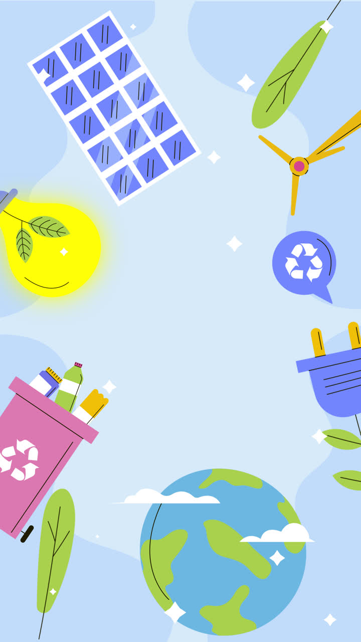 Free stock video - Motion graphic of flat background for world ...