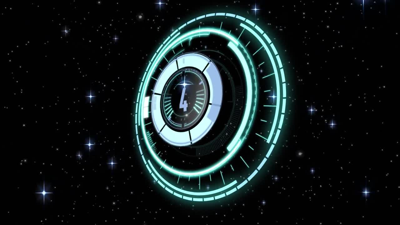 Premium stock video - Animation of rotating circular scanner with ...