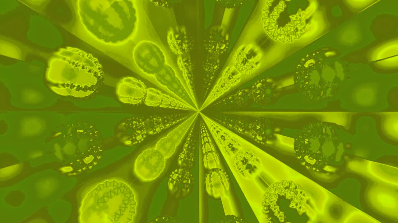 This captivating video loop displays a tunnel like structure filled ...
