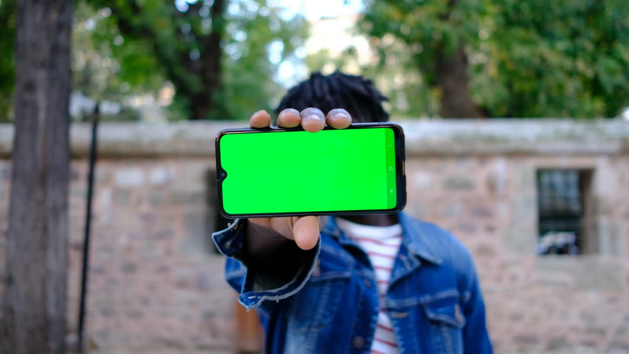 Black Man Show Greenscreen Free Stock Video Footage Download Clips