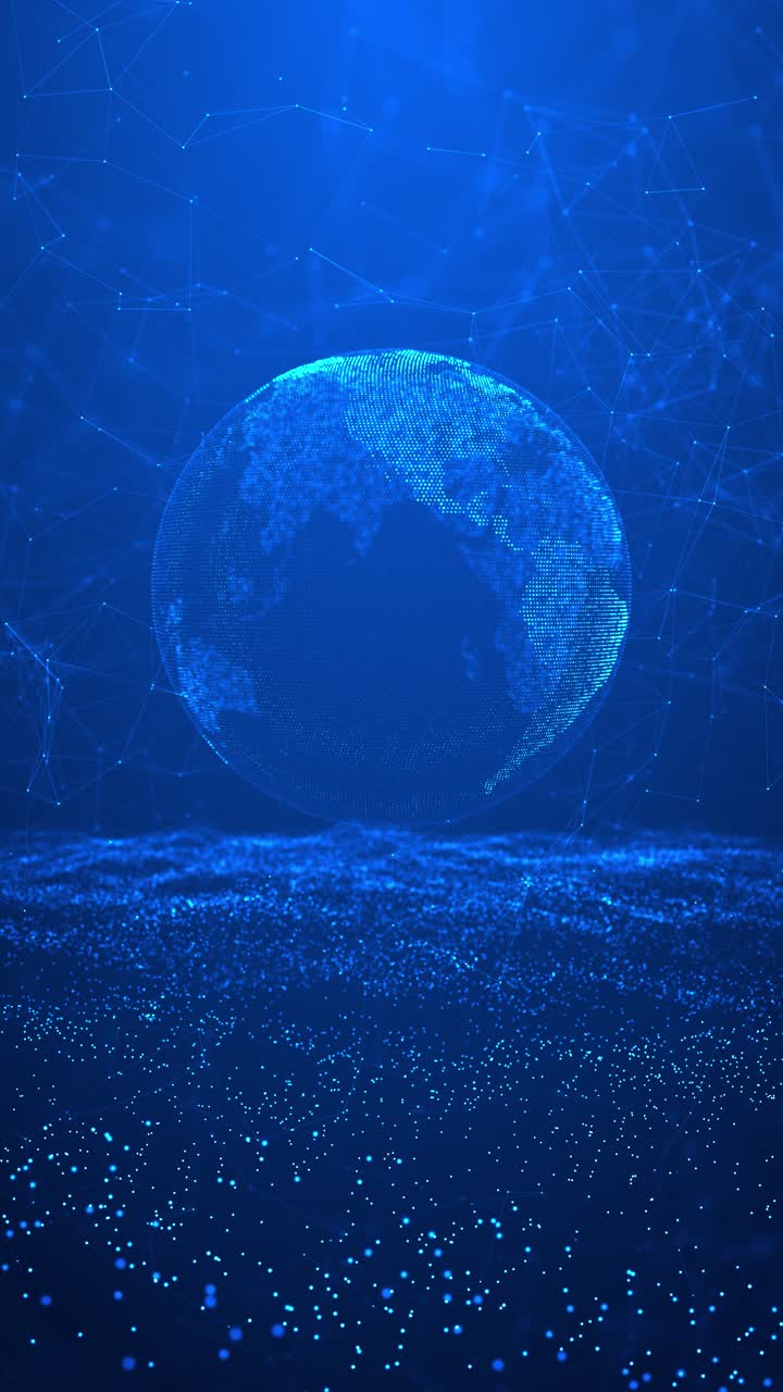 High tech global map digital connections futuristic world map world ...