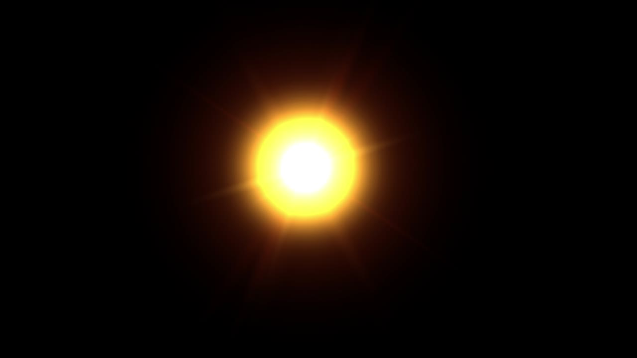 Glowing sun motion graphics with night background | Premium Stock Video ...