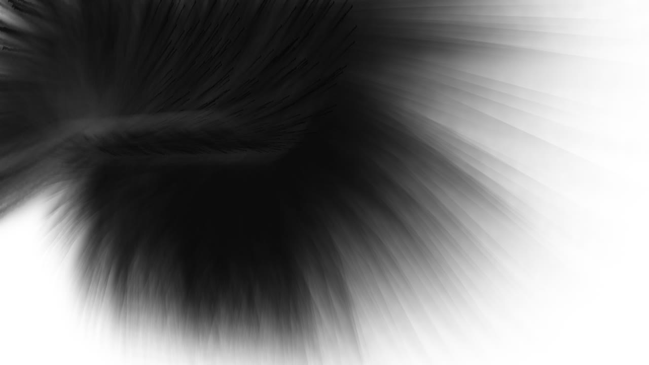 Premium stock video - Black hair like pattern shrinks and expands in ...