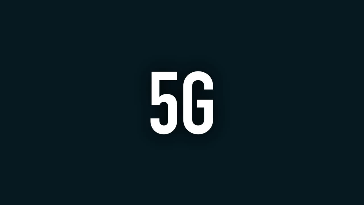 Appearance Of 5G Network Animated Logo Free Stock Video Footage ...