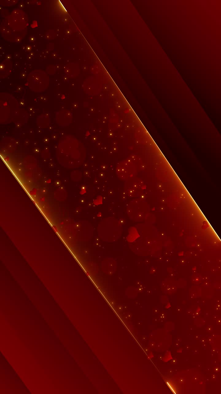 The spotlight golden illuminates red stage background singing and ...