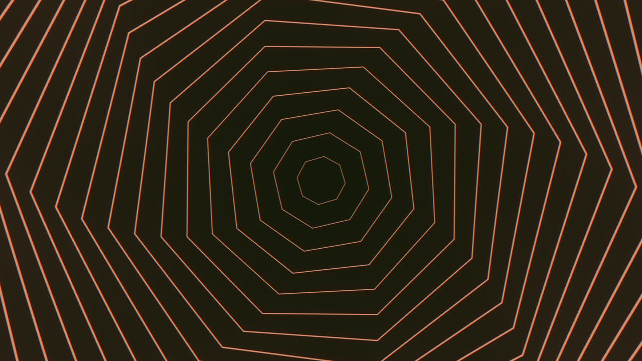 Pulse Trace Neon Hexagons In Vertigo On Black Gradient Free Stock Video Footage Download Clips