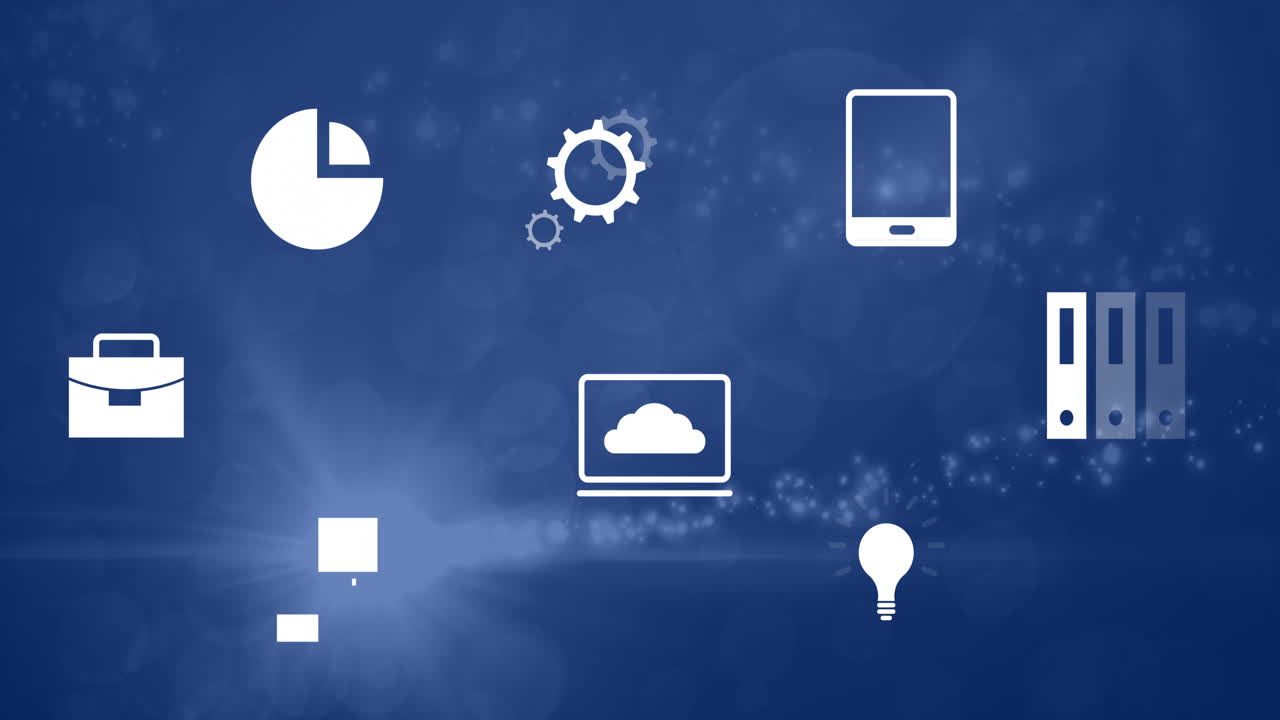 Premium stock video - Animation of digital icons and data processing ...