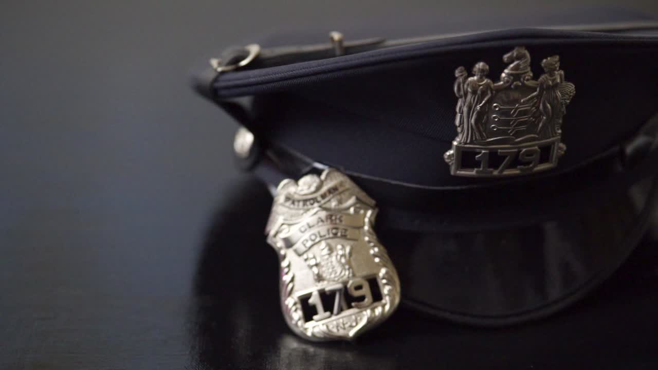 Police Hat And Badge. Police Hat And Badge Free Stock Video Footage ...