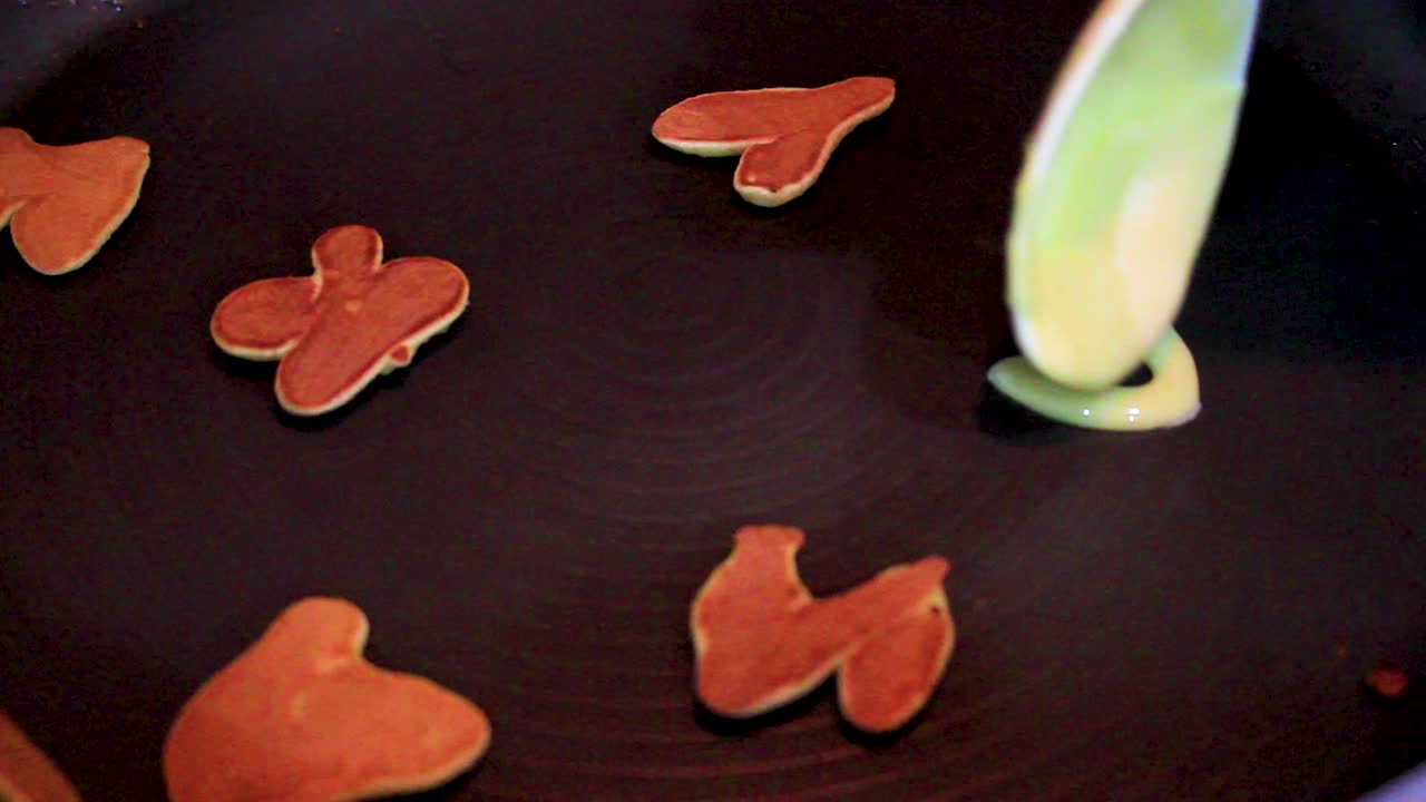Premium stock video - Creative cooking, children make english letters ...