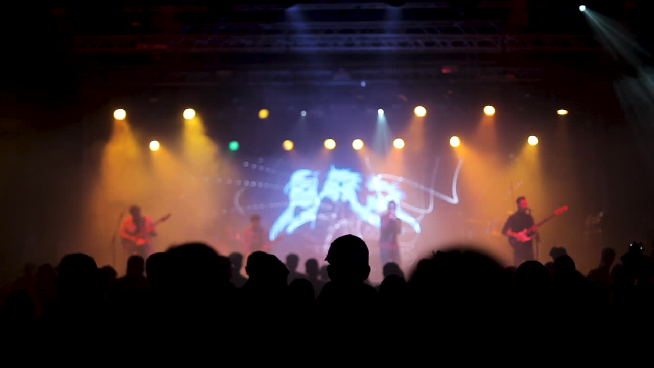 Live music concert performance on stage with audience | Premium Stock ...