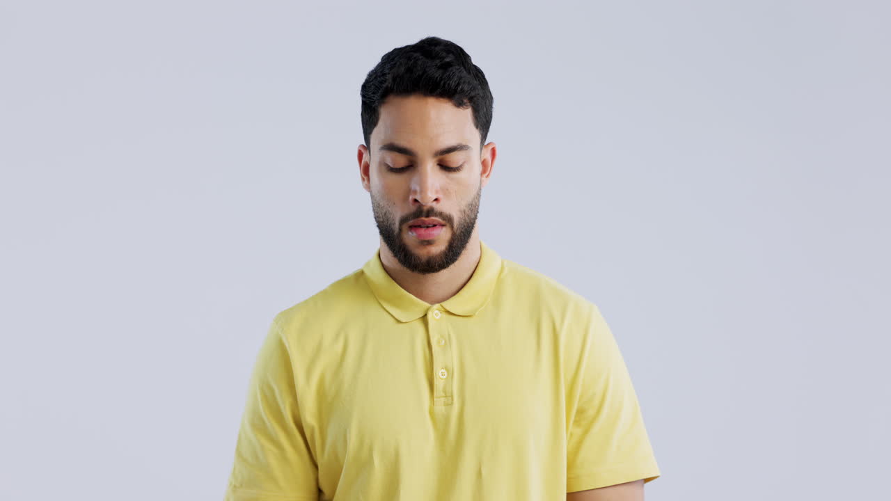 Man, Mistake And Hand On Face For Problem Free Stock Video Footage ...