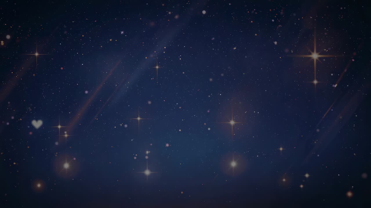 Drawing bright dashed line from faint left spark tracing night-sky to ...