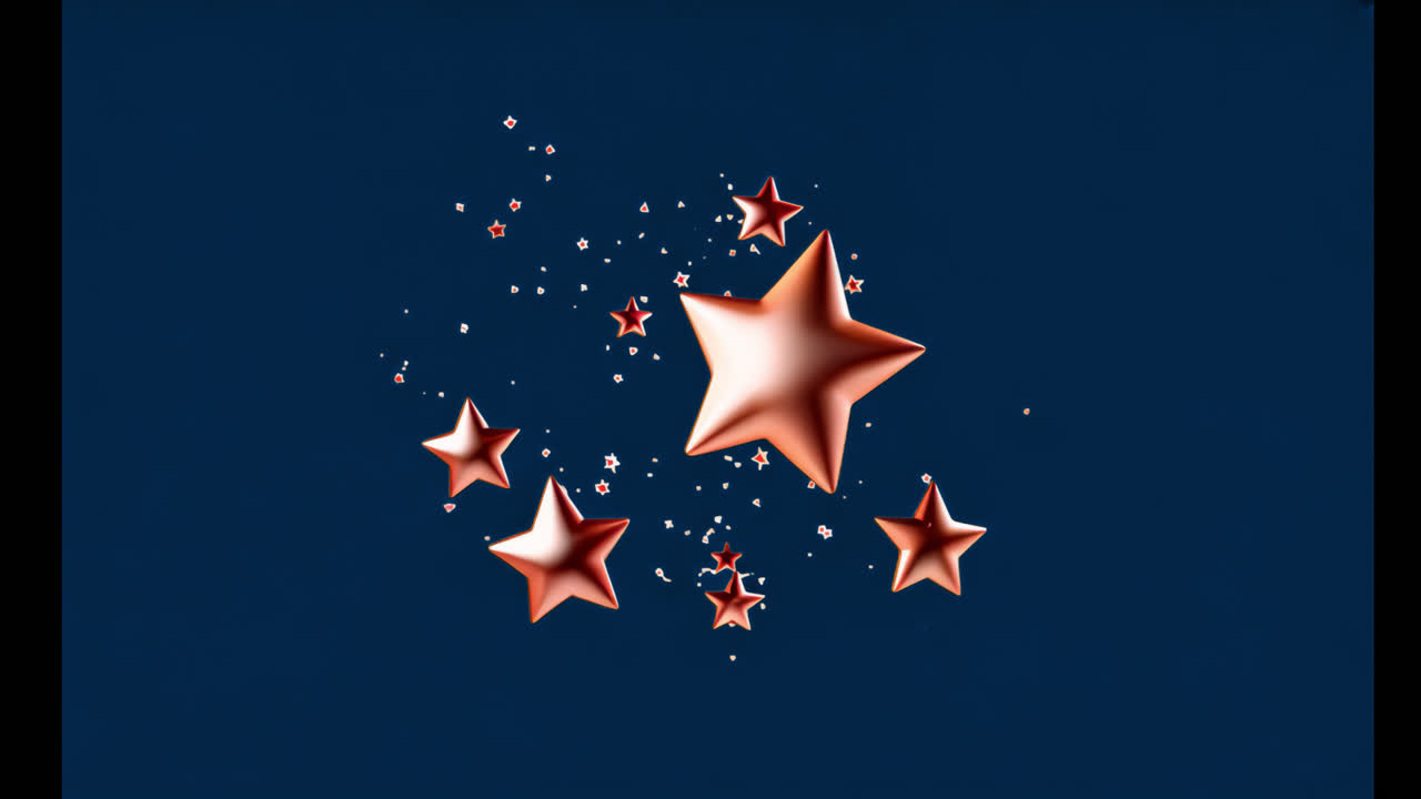 Aesthetic stars animation isolated asset, transparent 4K video, alpha ...