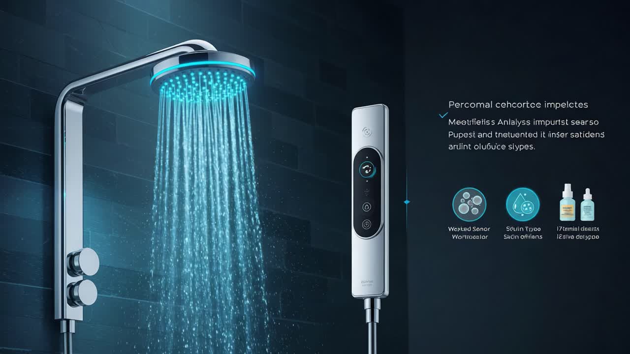 High-Tech Shower System Featuring Advanced Water Flow Technology and ...