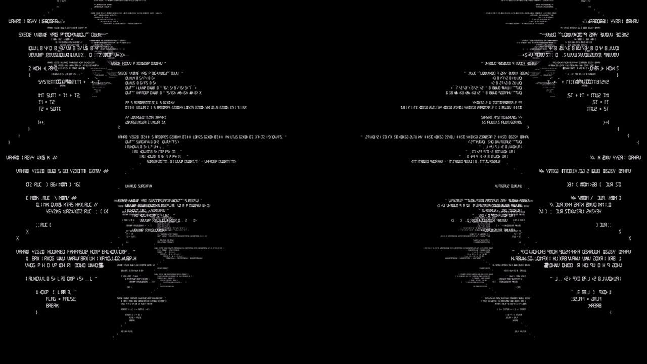 Premium stock video - Snippets of programing code appearing over dark ...