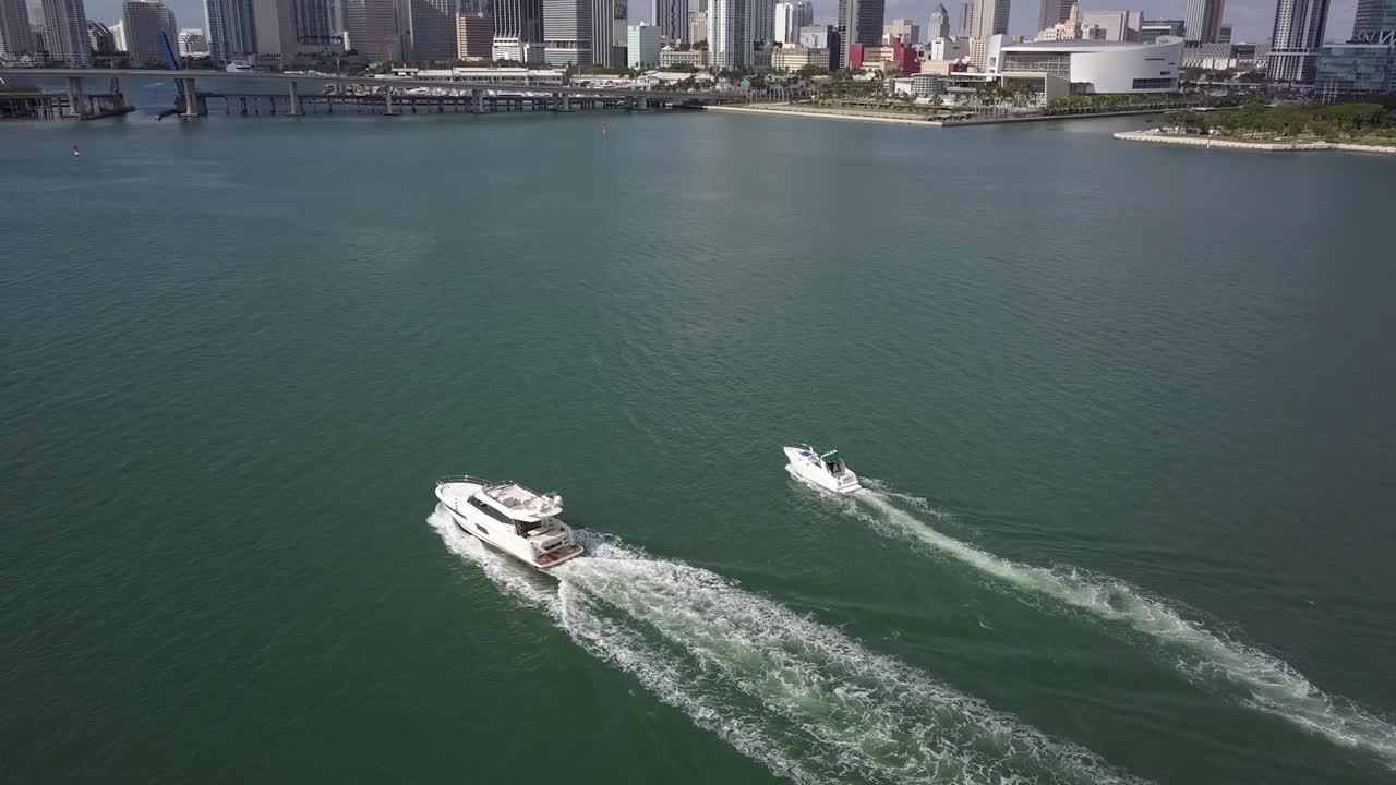 Boats Passing Through Busy Harbor Free Stock Video Footage Download ...