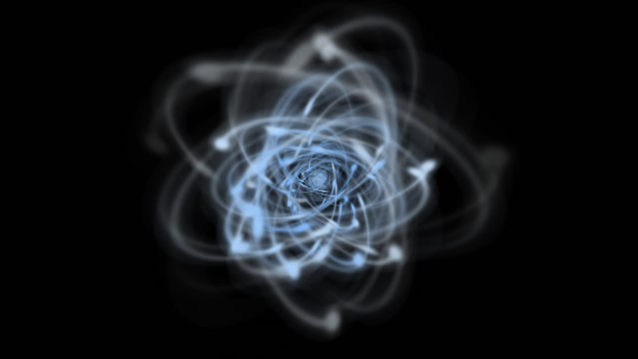 Atomic Structure Simulation With Nucleus Growing And Shrinking Rapidly ...