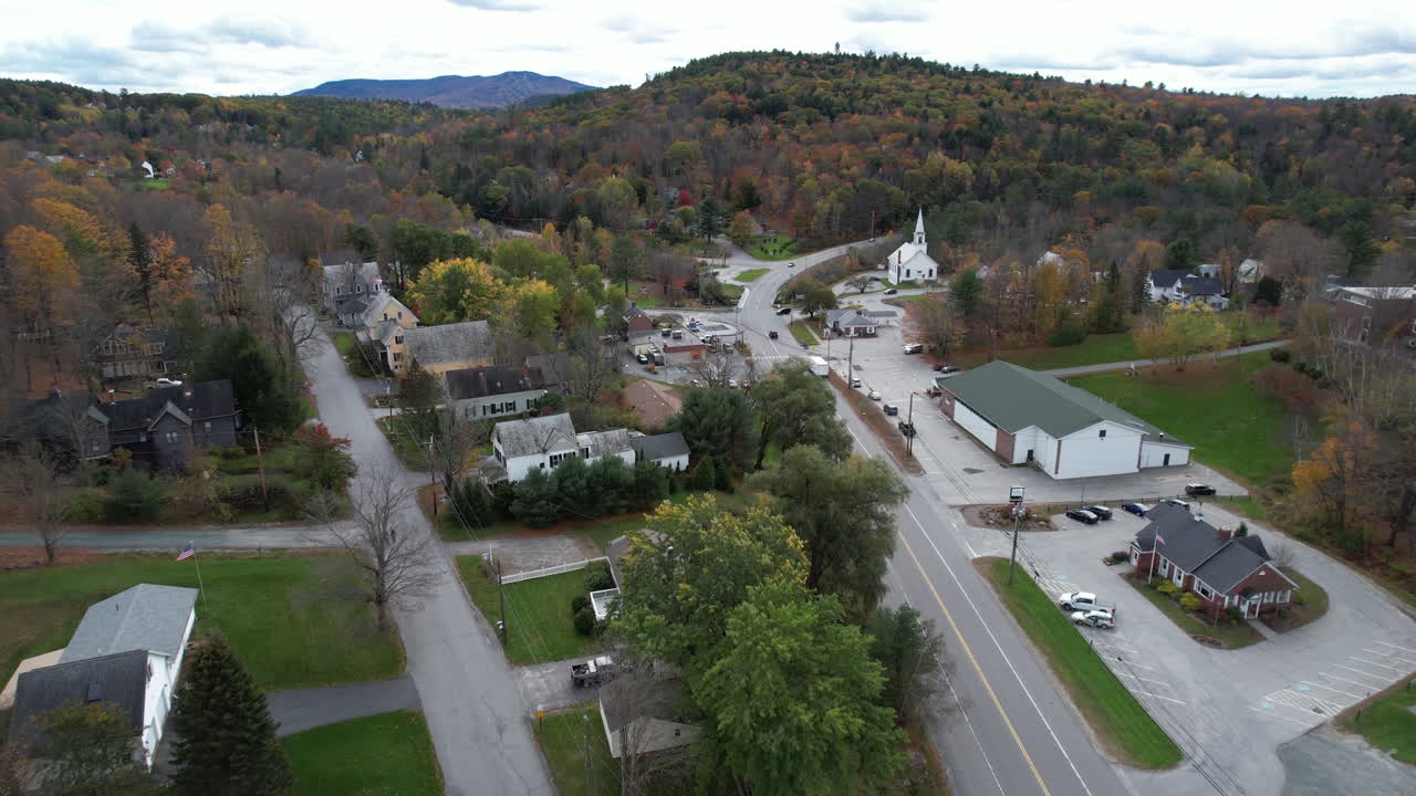 Sunapee town, new hampshire, usa | Premium Stock Video Footage